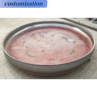 China Equal Welding Connection Customized Stainless Steel Flat Head Dish End for Fire Pit for sale