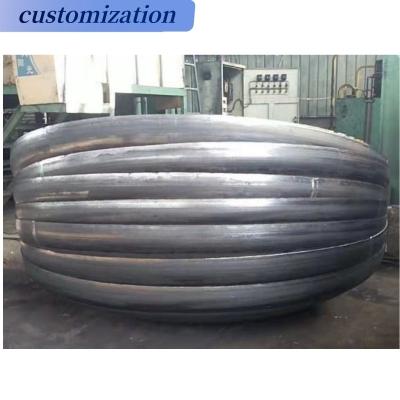 Cina Supporto personalizzato ASME Standard Spherical Bottom Clad Material Tank con estremità a piatto in vendita