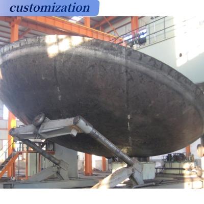 Cina Supporto personalizzato ASME Standard Spherical Bottom Clad Material Tank con estremità a piatto in vendita