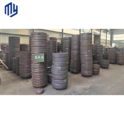 Cina Termine di acciaio al carbonio Testa ellittica per vascello a pressione Serbatoio di contenitore Termini di supporto personalizzati in vendita