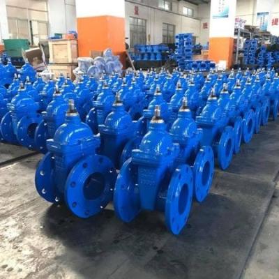 Cina Disponibile Valvola di cancello OEM BS515 DIN F4 F5 AWWA Sigillo di gomma di fusto non sollevante ferro duttile in vendita
