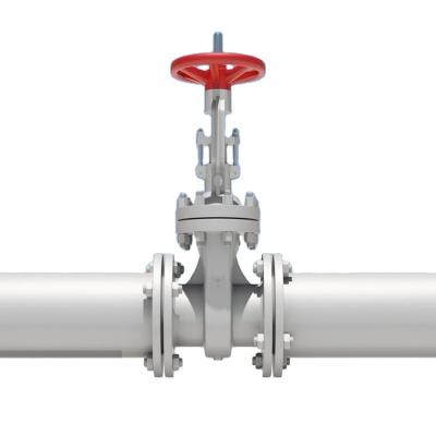 Cina Servizio personalizzato Valvola di cancello in ghisa a flangia con struttura di scarico e arresto in metallo in vendita