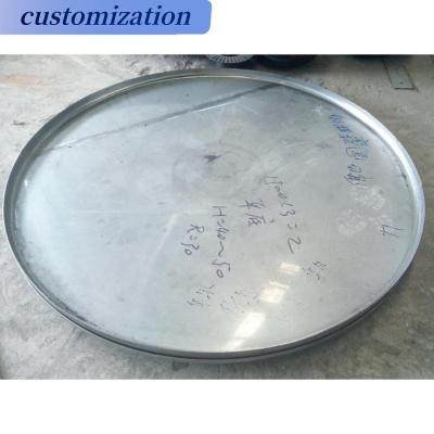 Cina Dimensioni personalizzate SS304 SS316 Caldaie ellittiche Fonte piatta per serbatoi in vendita