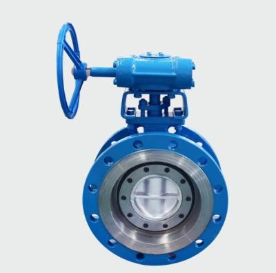 Cina Valvola a farfalla a doppia flangia di ghisa a trazione manuale personalizzata per temperatura media in vendita