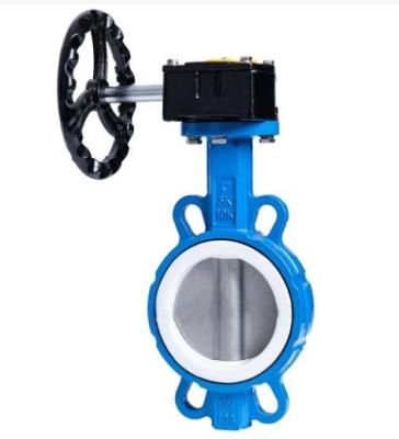 Cina Struttura del diaframma 4 pollici Wafer Center Butterfly Valve Manuale Maniglia per il supporto OEM in vendita