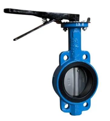 China Diaphragm Structure 4 Inch Wafer Center Butterfly Valve Manual Handle for OEM Support for sale