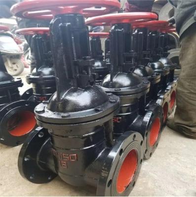 Cina Valvola di porta di ferro flessibile industriale da 8 pollici con sigillo metallico e connessione a flange ANSI in vendita