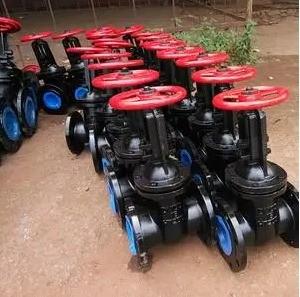 Cina Valvola di porta di ferro flessibile industriale da 8 pollici con sigillo metallico e connessione a flange ANSI in vendita