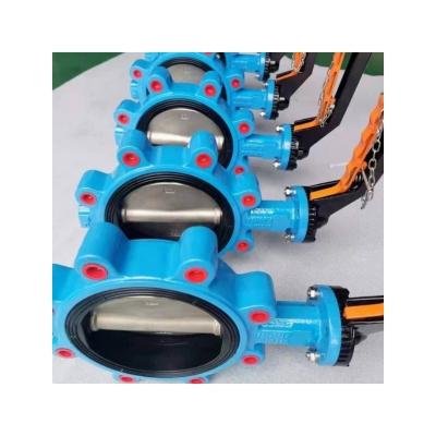 China Estrutura do diafragma válvula de borboleta de ferro dúctil industrial com disco de bronze de alumínio à venda