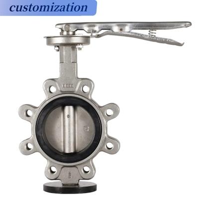 Cina Struttura del diaframma Industrial Ductile Iron Lug Butterfly Valve con disco in bronzo in alluminio in vendita