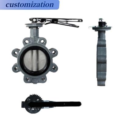 Cina Struttura del diaframma Industrial Ductile Iron Lug Butterfly Valve con disco in bronzo in alluminio in vendita