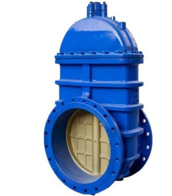 China Válvula de porta de fecho de ferro flexível de grande porte para água longa vida útil à venda