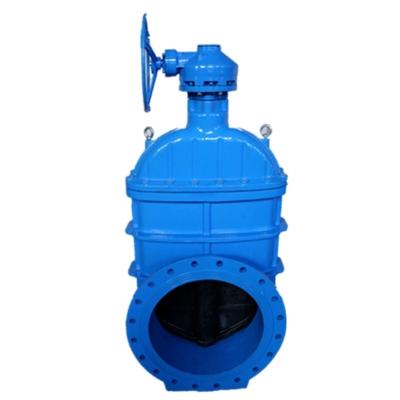 China DN400 CI de grande porte Ferro volátil resistente de porta de cunha sentada Pn16 fechamento manual à venda