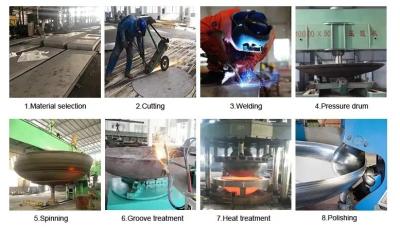Cina OBM Supporto personalizzato ASME Acciaio al carbonio Contenitore di serbatoio Testa emisferica per OEM in vendita