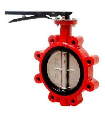 中国 DN200 柔らかい鋳鉄 PTFE 座ったラグ バターフライバル 一般温度メディア 販売のため