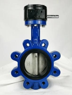 中国 DN200 柔らかい鋳鉄 PTFE 座ったラグ バターフライバル 一般温度メディア 販売のため