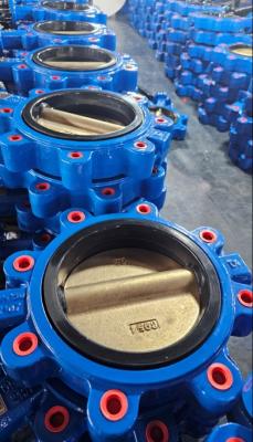 China EPDM-stoel zachte afdichting hefboom bediend wafer lug vlinder klep met aangepaste opties Te koop