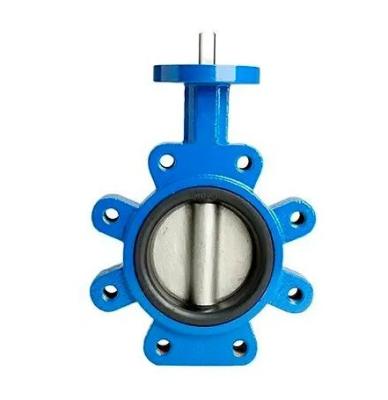 China EPDM-stoel zachte afdichting hefboom bediend wafer lug vlinder klep met aangepaste opties Te koop