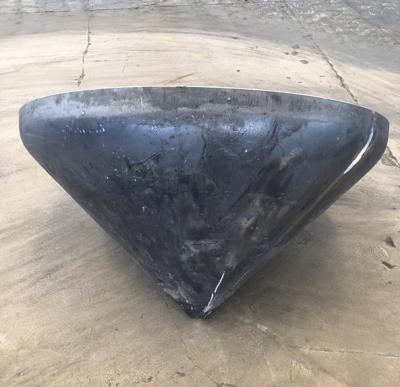 China ASME Standard Conical Base Pressure Vessel Dished Cap Head com conexão de solda à venda