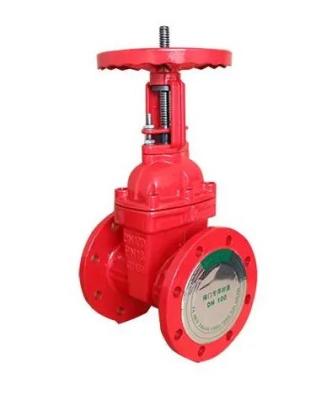 China DN150 Válvula de Portão de Combate a Incêndios de Ferro Dutile Manual para Controle de Fluxo de Água à venda