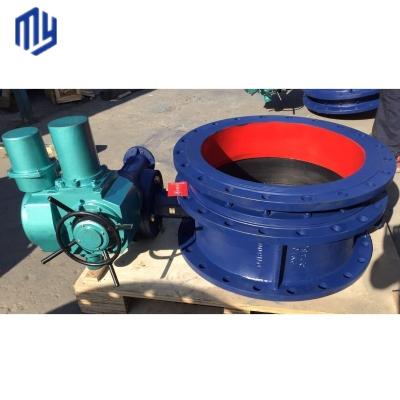 China Válvula de borboleta de flange duplo de gás com caixa de engrenagens Pn6/Pn10/Pn16 com suporte OEM à venda