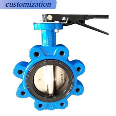 中国 弁構造 ハイドロリック CF8 Di Ci EPDM PTFE 強い酸レバー ラグ バターフライバル 販売のため