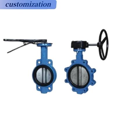 中国 弁構造 ハイドロリック CF8 Di Ci EPDM PTFE 強い酸レバー ラグ バターフライバル 販売のため