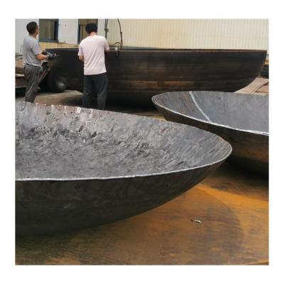 Cina Presione a caldo uguale Presione a freddo Testa a emisfero di acciaio a piatto con collegamento di saldatura in vendita