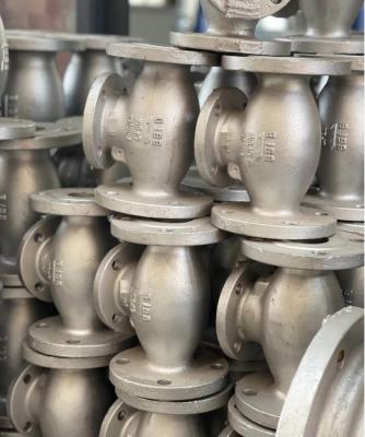 中国 食品品種 Dn 600 低温メディア処理用の鋳鉄のスイングチェックバルブ 販売のため