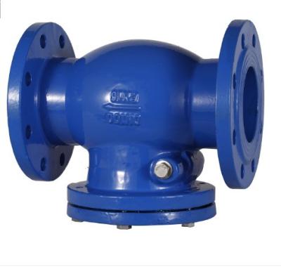 China Operação manual PN16 válvula de controlo de balanço de ferro flexível de flange para tamanho de porta personalizado à venda