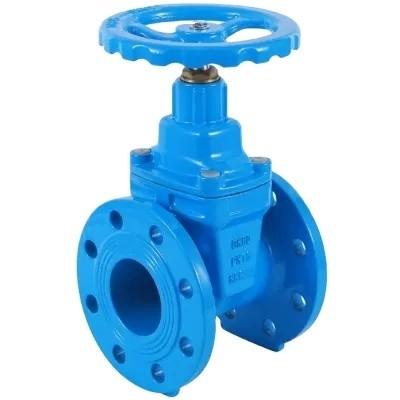 China Normale temperatuurmedium DIN 3352 F4 Ductiel ijzeren poortklep met zachte afdichting en fittings Te koop