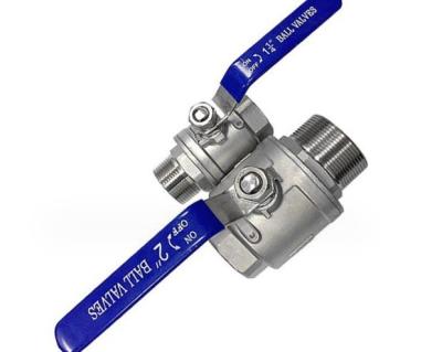 中国 適用のための鋼工業/衛生用フルボアスロード NPT/BSP DN15 ボールバルブ 販売のため