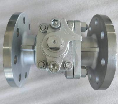 China OEM Port Size válvula de esfera de flange de aço inoxidável com ISO5211 High Pad CF8 CF8m F304/F316 à venda