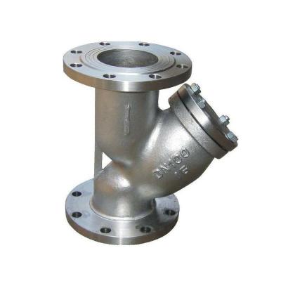 Cina Dimensione della porta secondo le esigenze del cliente Ferro flessibile Y filtro Acqua a doppia flange in vendita