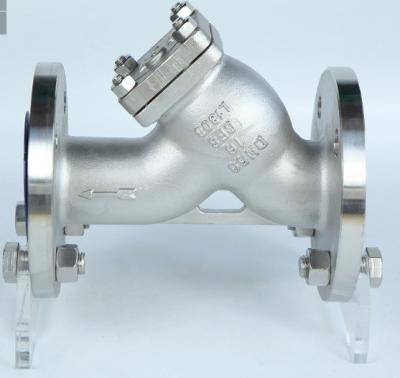 Cina DI Materiale del corpo Stainless Steel CF8/CF8M PN16 Flanged Y Strainer con supporto in vendita