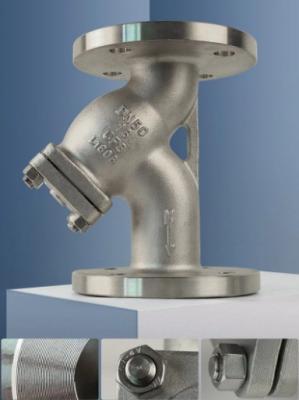 Cina DI Materiale del corpo Stainless Steel CF8/CF8M PN16 Flanged Y Strainer con supporto in vendita