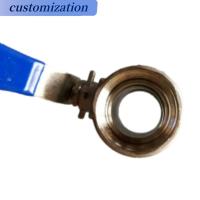 China Stainless Steel 2PC Internal Thread Handle Lock Ball Valve for Dependable Performance for sale