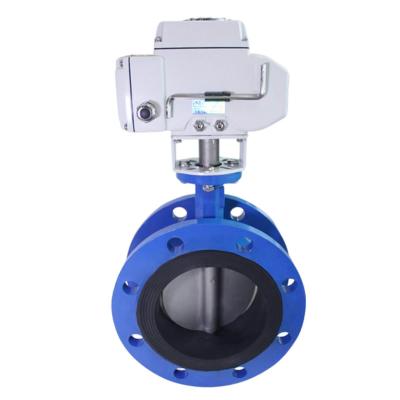 Cina Valvola motore azionata in ghisa a flangia elettrica di ventilazione a farfalla per soluzione in vendita