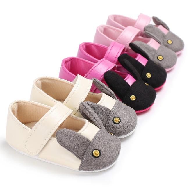 2021 Newborn Infant Casual Walking Shoes Toddler Leather Girls Soft Cartoon Shoes
