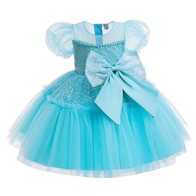 2023baby Clothes Flower Girls Party Garment Wedding Dress Princess Long Dress
