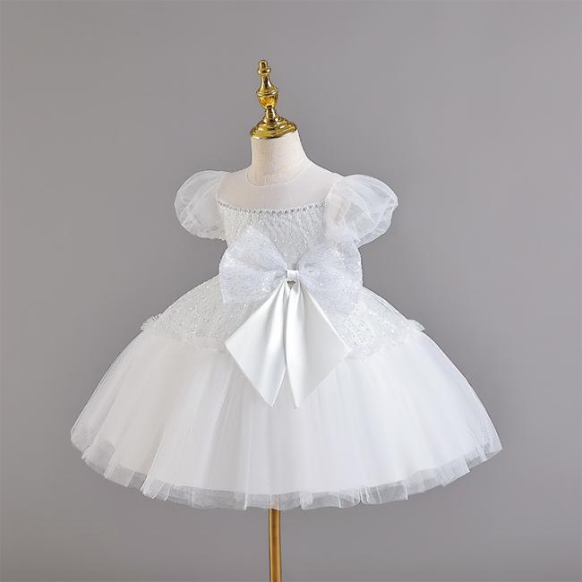 2023baby Clothes Flower Girls Party Garment Wedding Dress Princess Long Dress
