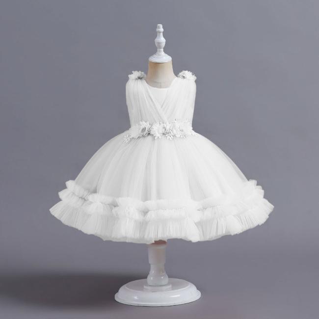 Baby Clothes Girls Cake Party Garment Wedding Dress Mix Color Ball Gown