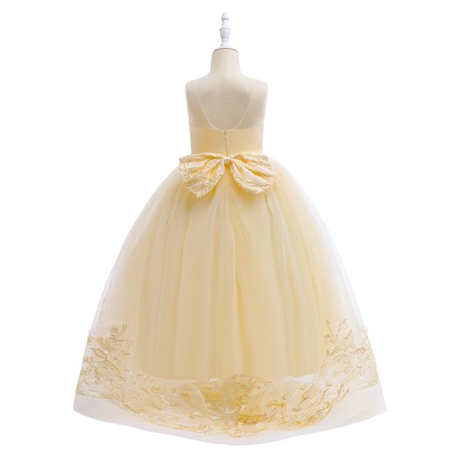 Wholesale Baby Clothes Girls Party Garment Ball Gown Dress Princess Back-Long Party Dress