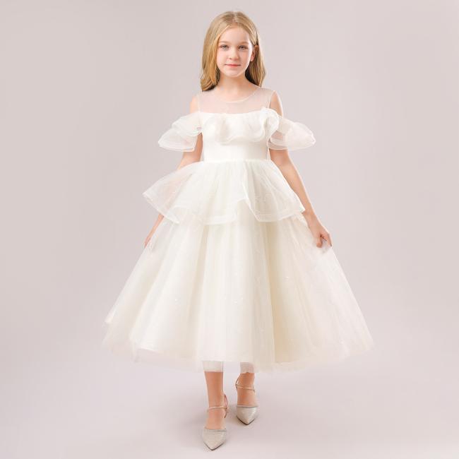 Wholesale Baby Clothes Girls Party Garment Ball Gown Dress Princess Champagne Party Dress