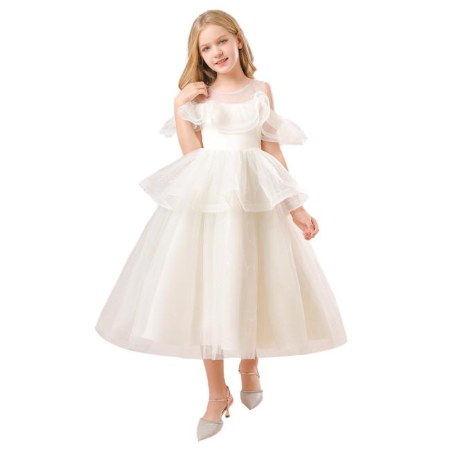 Wholesale Baby Clothes Girls Party Garment Ball Gown Dress Princess Champagne Party Dress