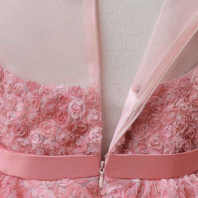 Wholesale Baby Clothes Girls Party Garment Ball Gown Dress Princess Pink Party Dress