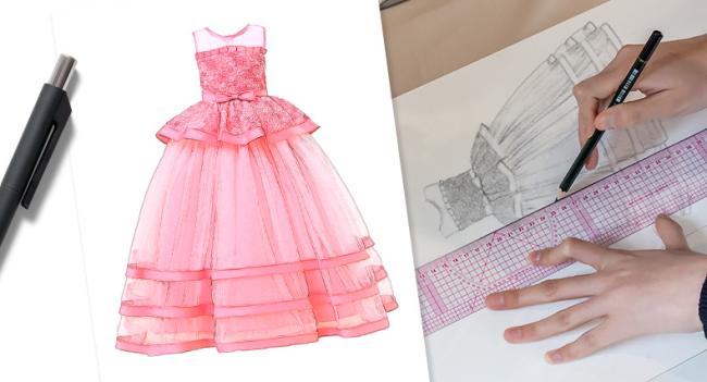 Wholesale Baby Clothes Girls Party Garment Ball Gown Dress Princess Pink Party Dress