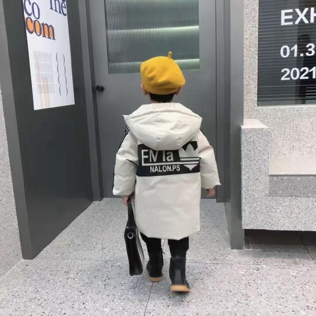 Hot Children&prime; S Winter Down Coat for Girls and Boys Clothes Waterproof Outdoor Hooded Coat