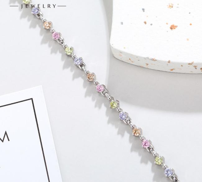 2021 New Bracelet Alloy 24 K Platinum Plating with Zircon