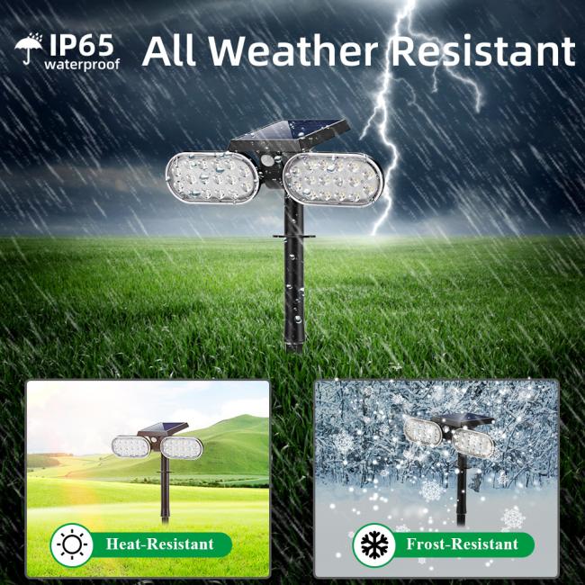 New Design Solar Outdoor LED Lighting Spotlight Solar Powered Garden Light with Motion Sensor 2021